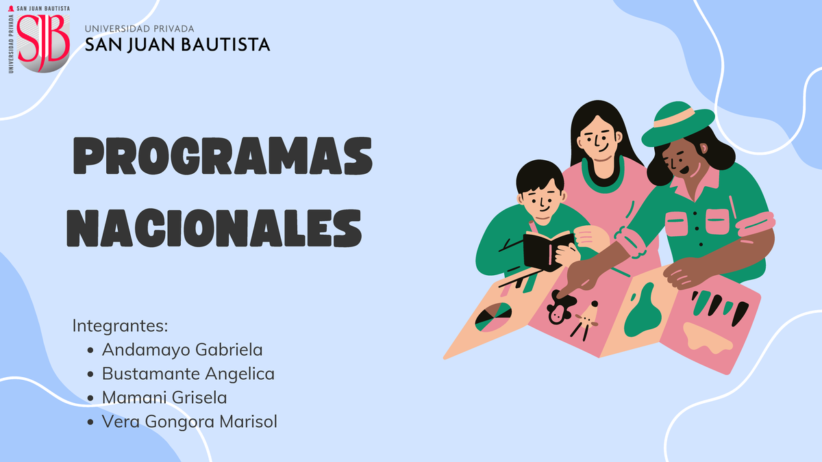 Presentación de programas a nivel nacional - PROGRAMAS NACIONALES ...
