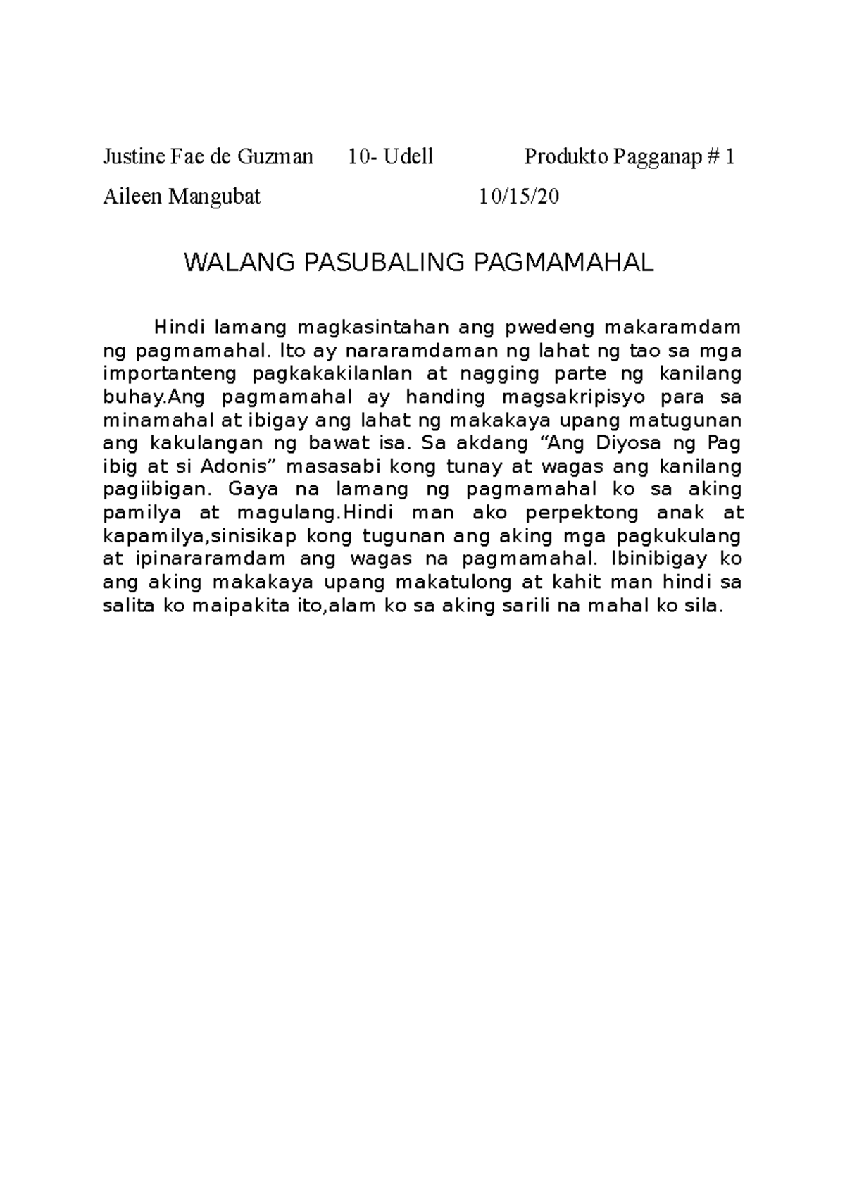 Tigsik - This will help you - Justine Fae de Guzman 10- Udell Produkto ...