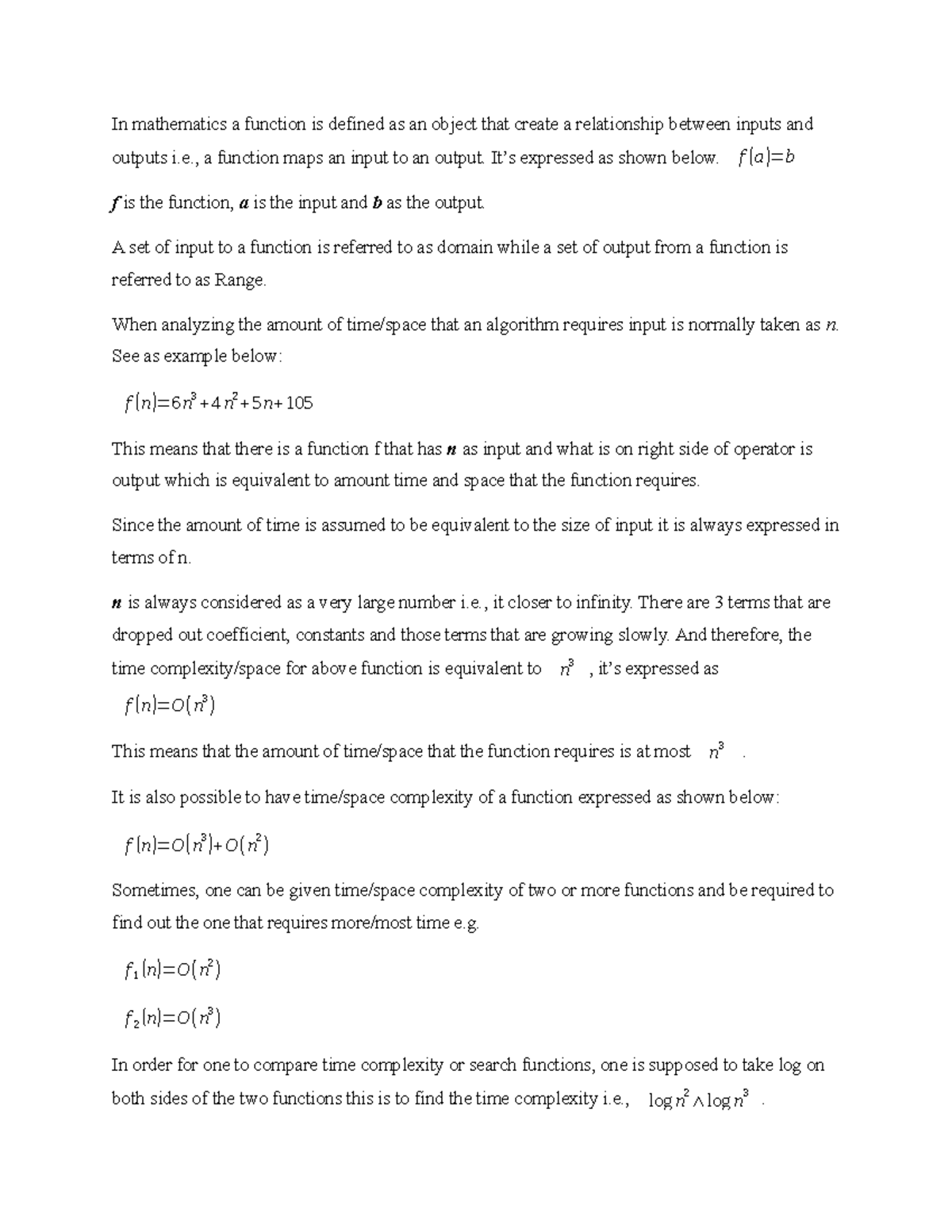 Data Structures and Algorithms time and space complexity. - In ...