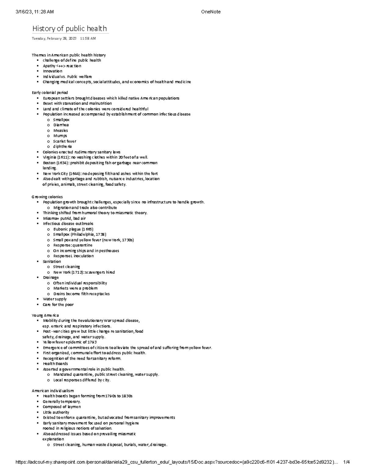 Public Health CH5 - Chapter 5 lecture notes - Nobari - History of ...