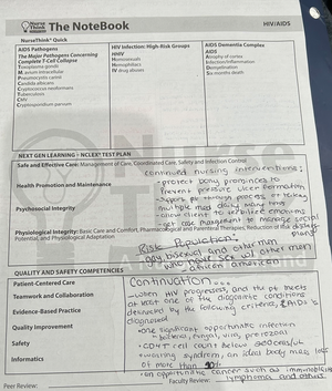 HIV page 1 - nurse think - NUR 232 - Studocu
