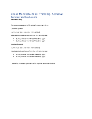 Pitfalls Article-Model Answer - The Pitfalls of Project Status ...