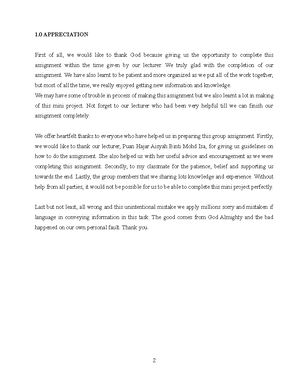 MINI Project Group 2 Fundamentals OF Logistics Management - FUNDAMENTALS OF LOGISTICS MANAGEMENT ...