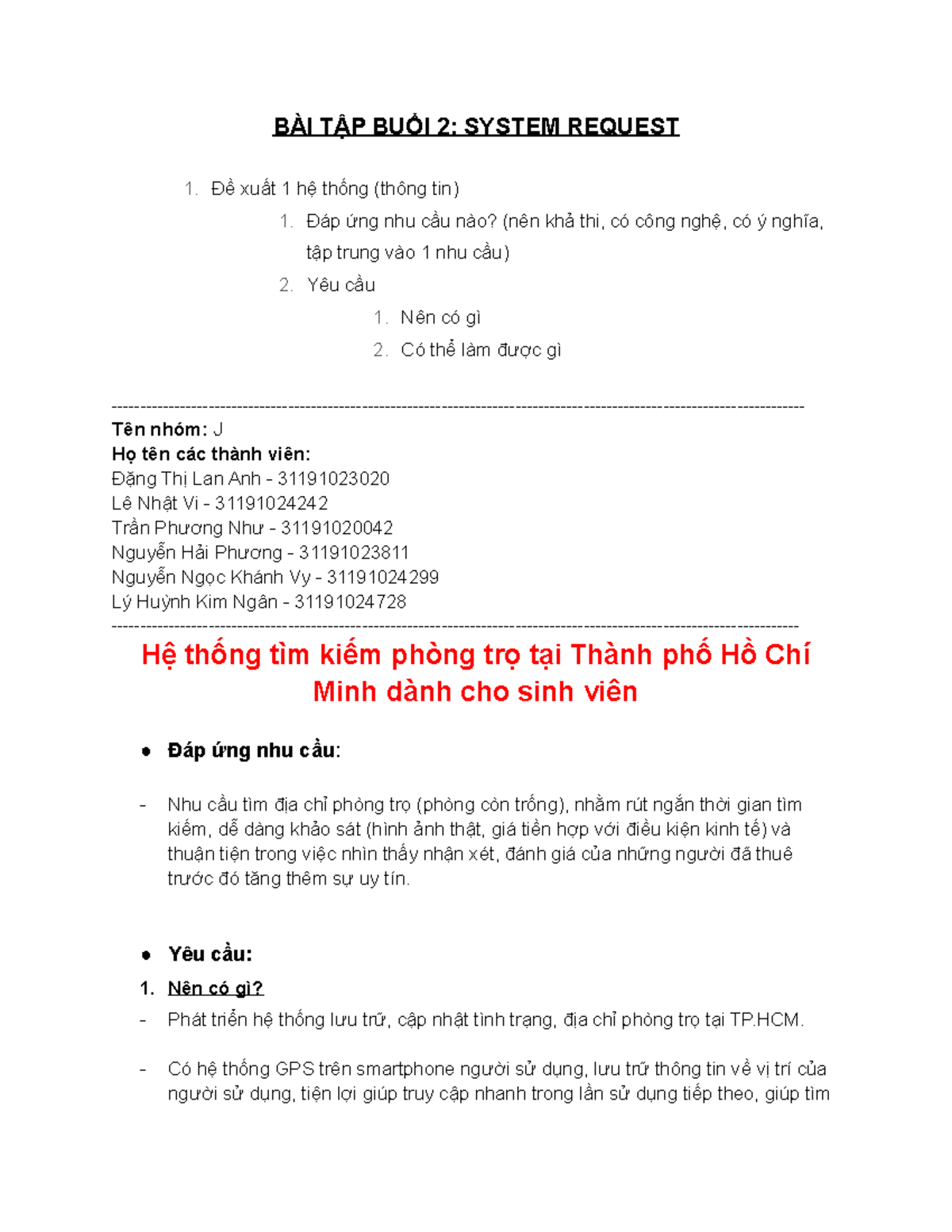 System-Request - This is description - BÀI TẬP BUỔI 2: SYSTEM REQUEST ...