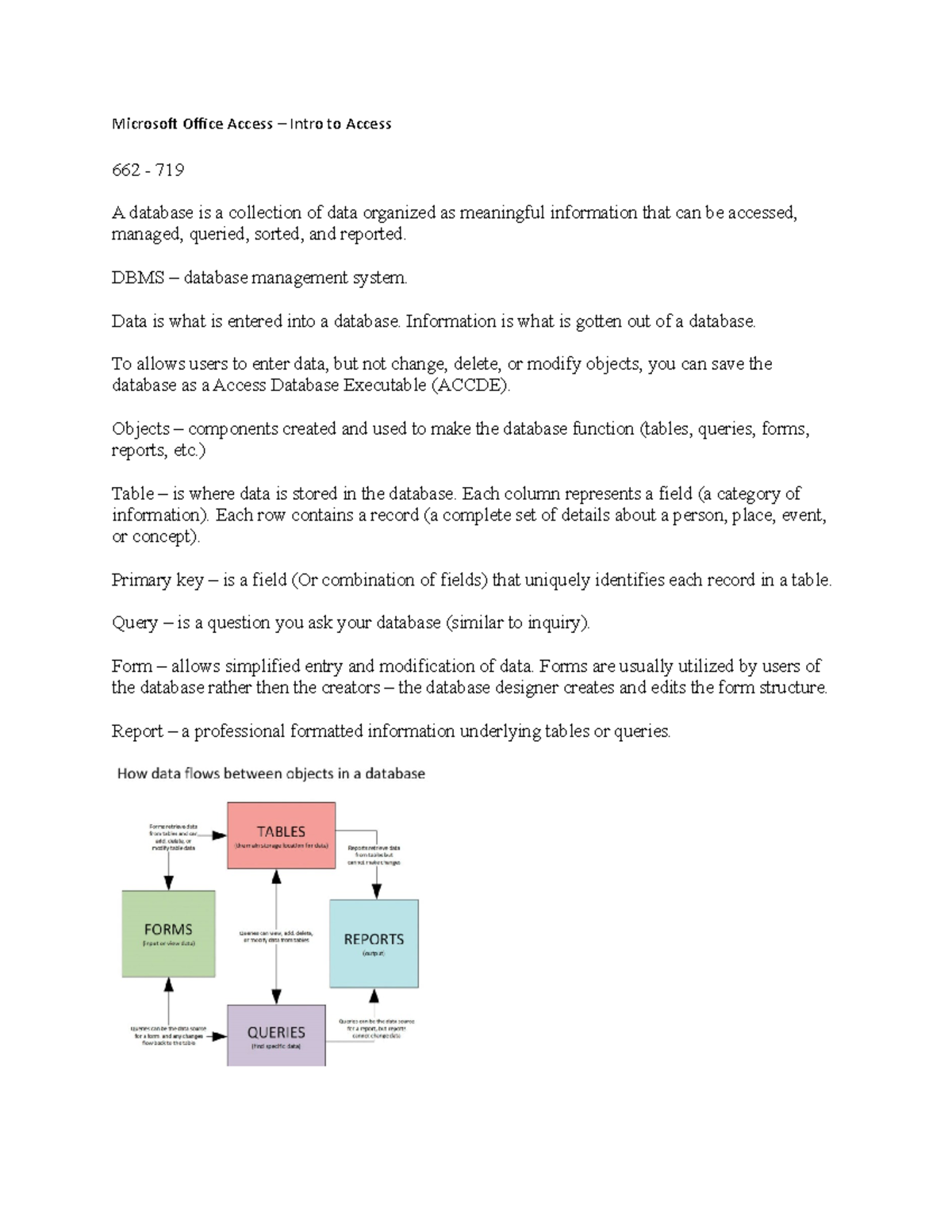 Lesson 8 - Lecture 8 - Microsoft Office Access – Intro to Access 662 ...
