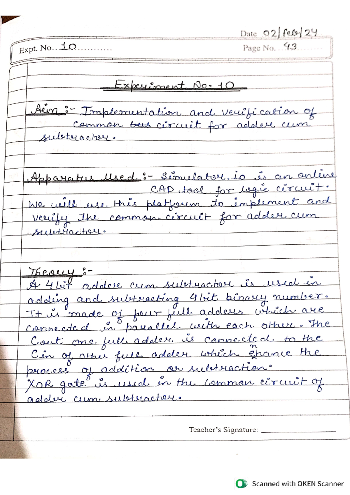 Coa exp10 - Coa Experiment 10 - computer organization and architecture ...