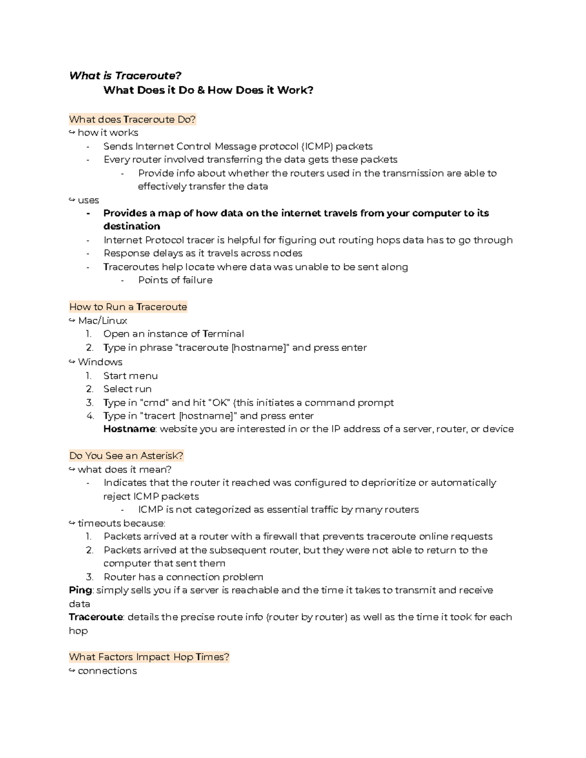 What is Traceroute - Professor Allen Warren - What is Traceroute? What ...