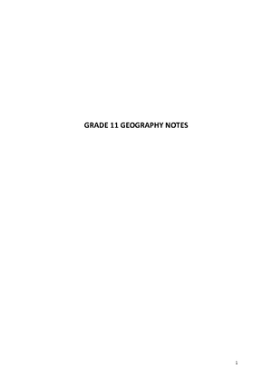 Geography - Grade 10 Notes - GEOGRAPHY NOTES GRADE 10 Earthquakes Unit ...