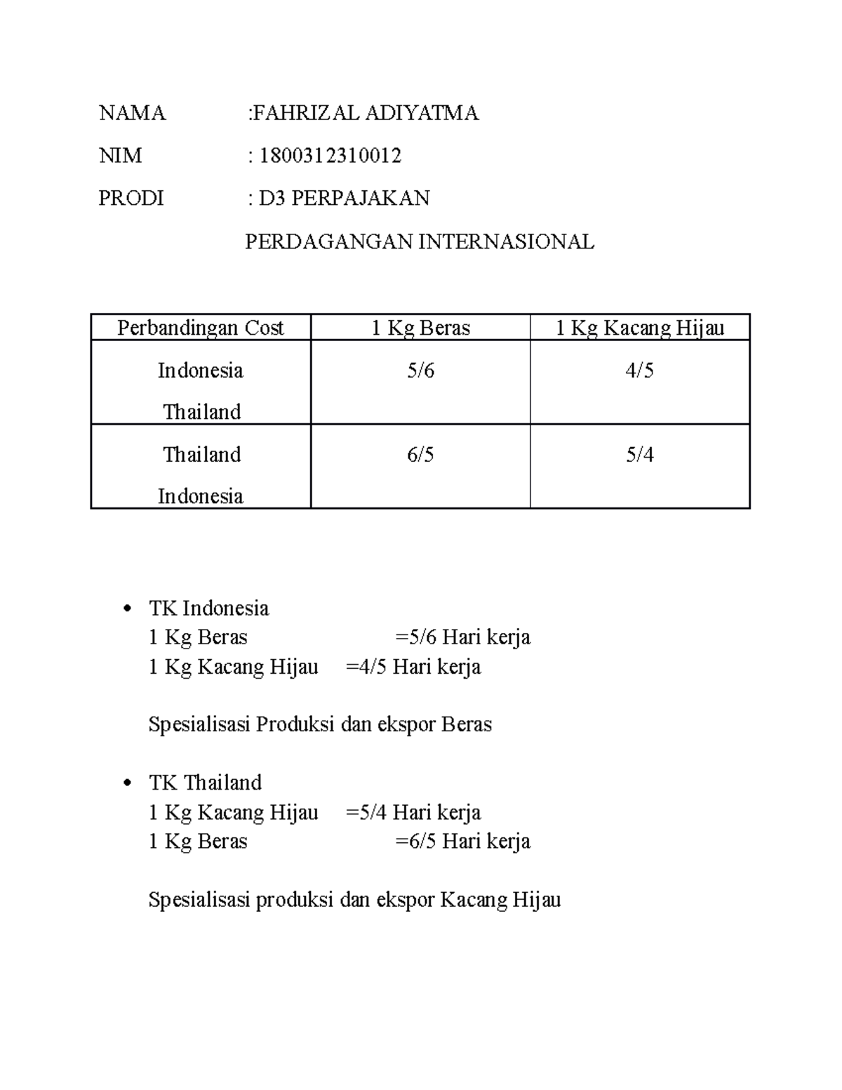Perdagangan Internasional 2 - NAMA :FAHRIZAL ADIYATMA NIM ...