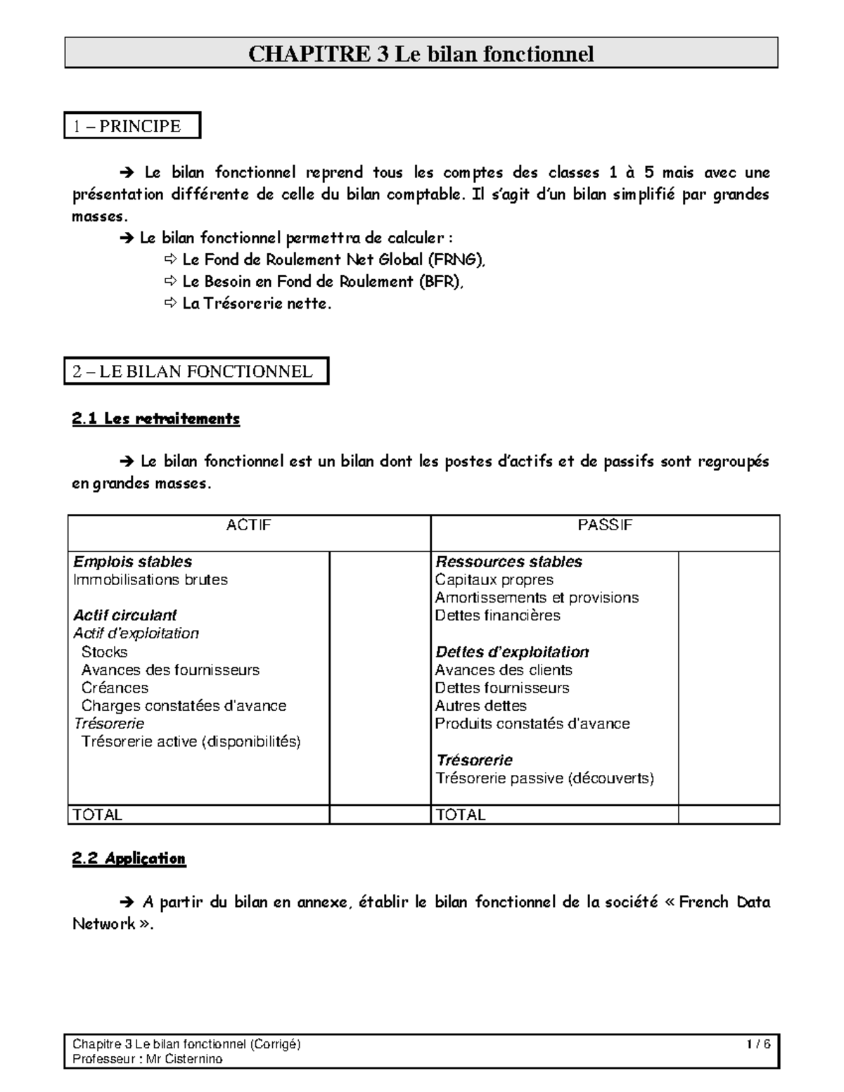 Cours et exercice-bilan-fonctionnel par M. Cisternino - Chapitre 3 Le ...