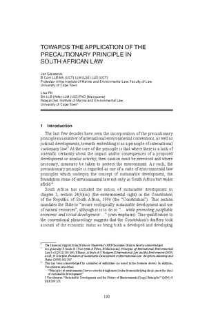 Document for notes and summary - In t e gr a t e d En v i r o n m e n t ...