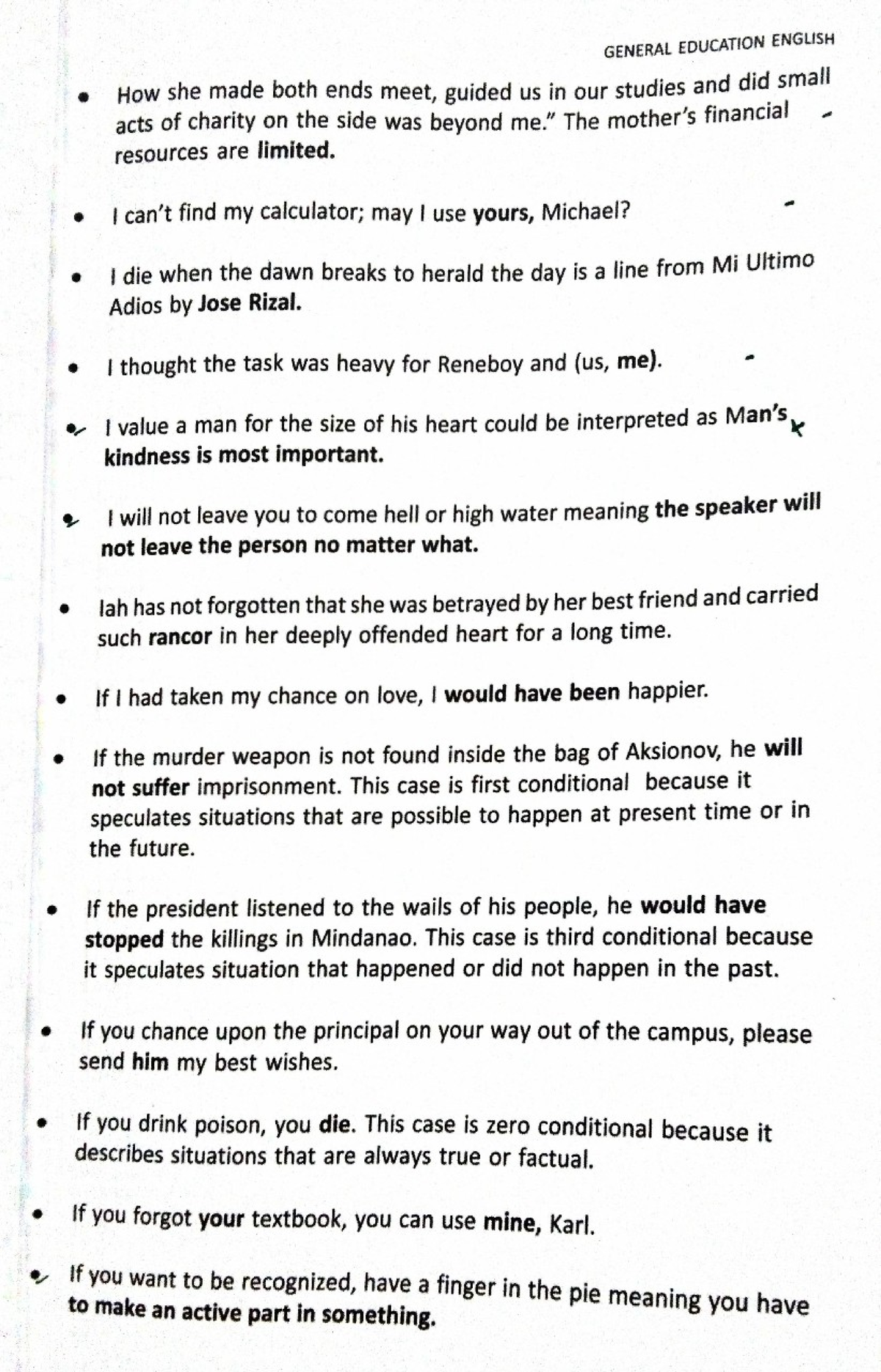 1001 Bullets Gen Ed - General Education - technology and livelihood ...