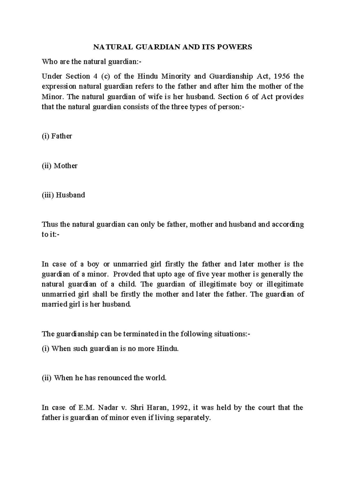 333005 1610786737 - 5 semester notes - NATURAL GUARDIAN AND ITS POWERS ...
