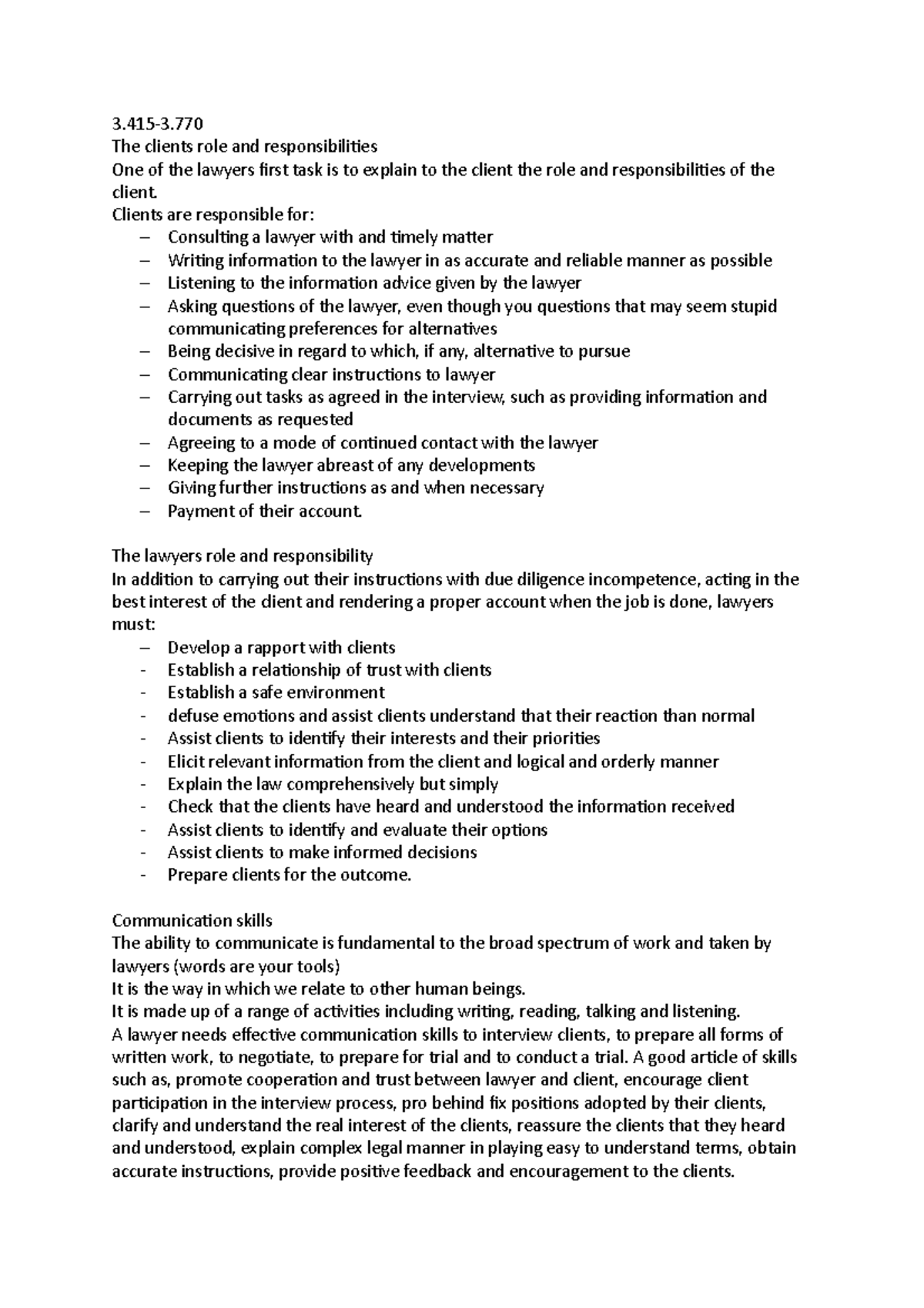 The clients role and responsibilities - 3-3. The clients role and ...