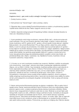 Polšekova skripta W. Haviland - Haviland „Kulturna antropologija“ 1 ...