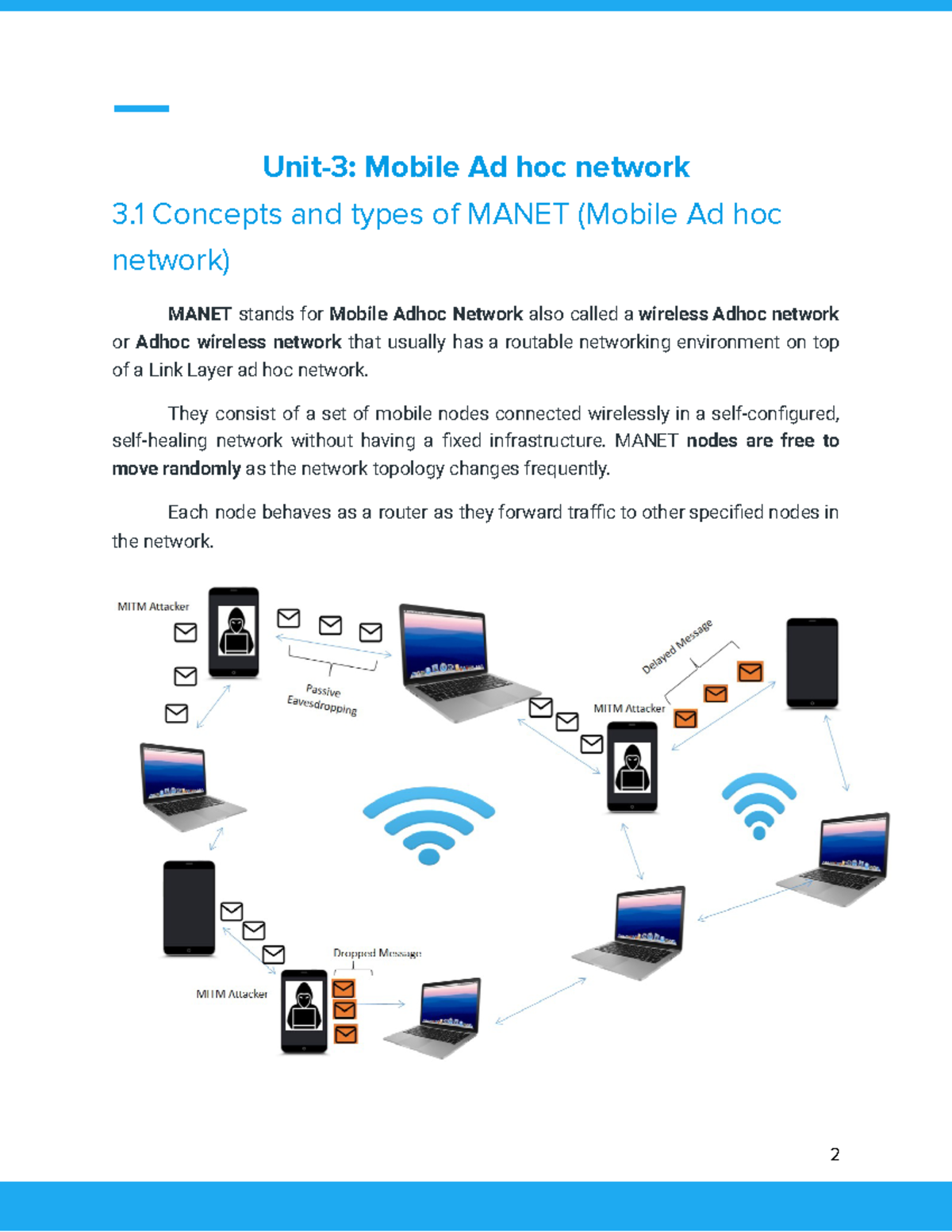NT - 503 - Google Docs - Unit-3: Mobile Ad hoc network 3 Concepts and ...