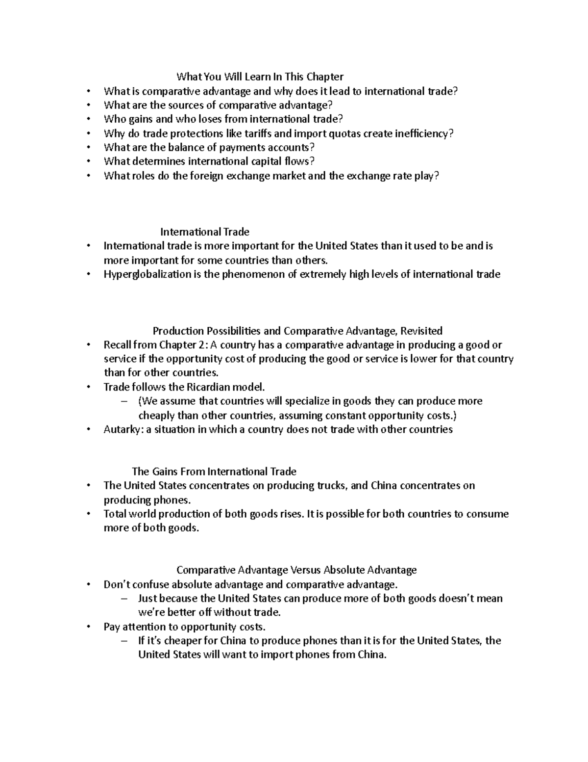 ECON 101 Chapter 20 - What You Will Learn In This Chapter What is ...