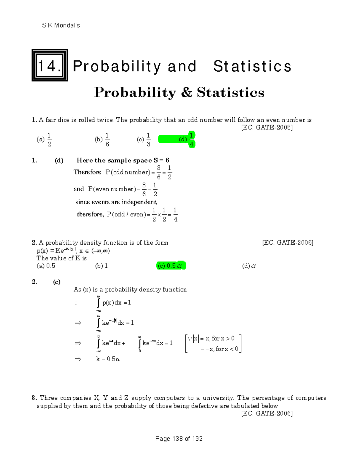 Probability-and-statistics - 14. Probability and Statistics Probability & Statistics A fair dice ...