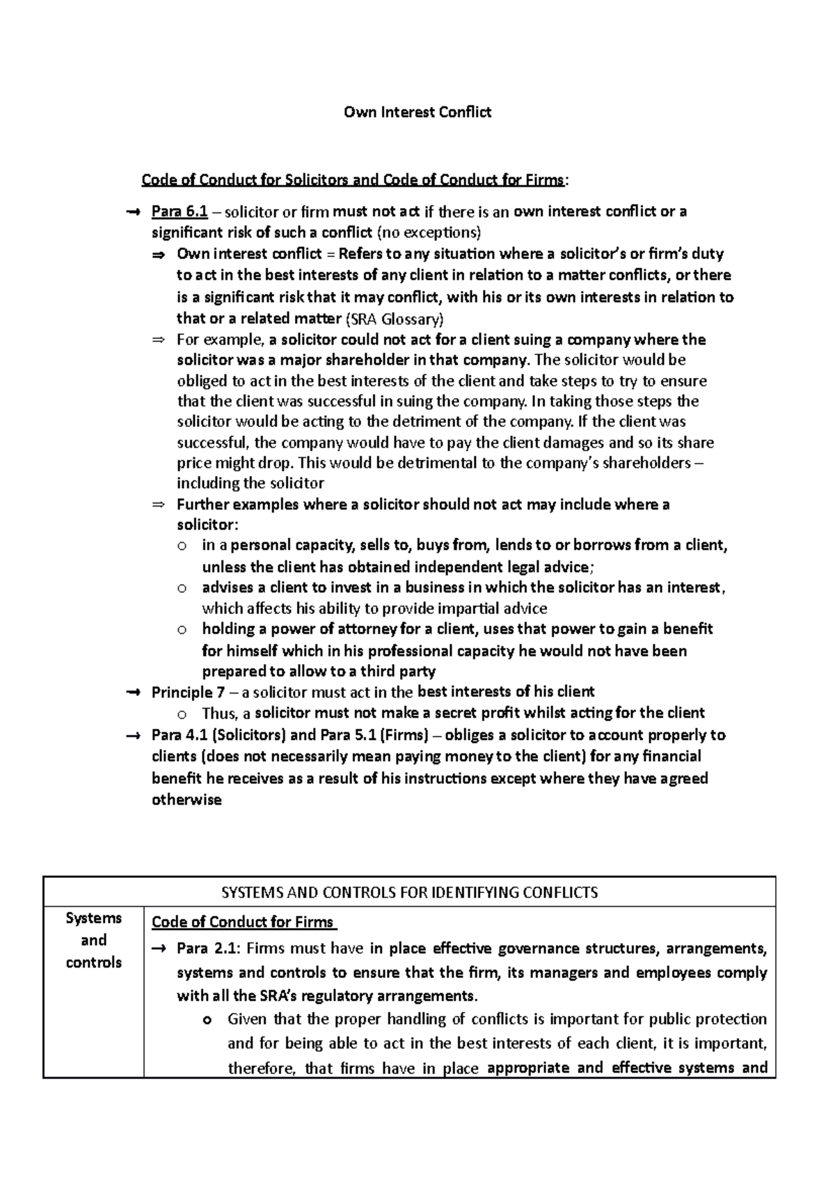 Own Interest Conflict-pcr part 8 - Own Interest Conflict Code of ...