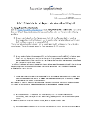 BIO 120L Module Seven Carrying Capacity and Demographics Lab Report ...