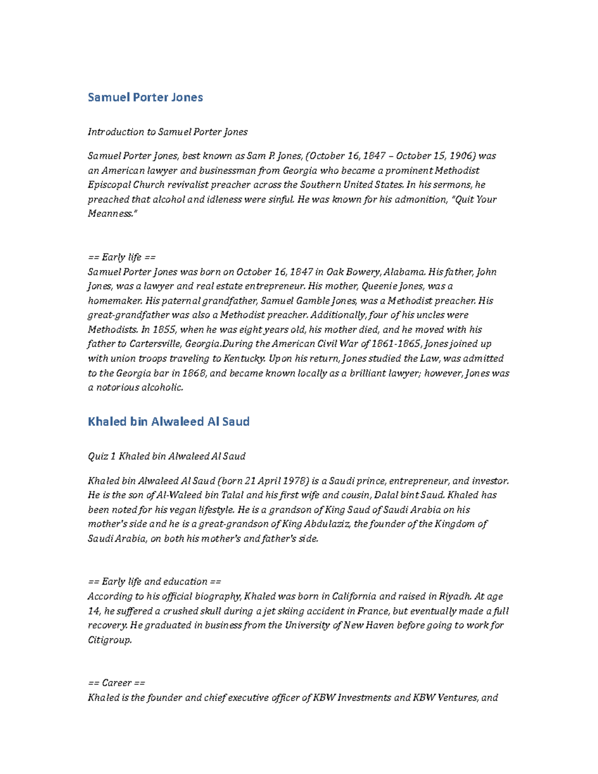 POLS157 Essay Samuel Porter Jones - Samuel Porter Jones Introduction to ...
