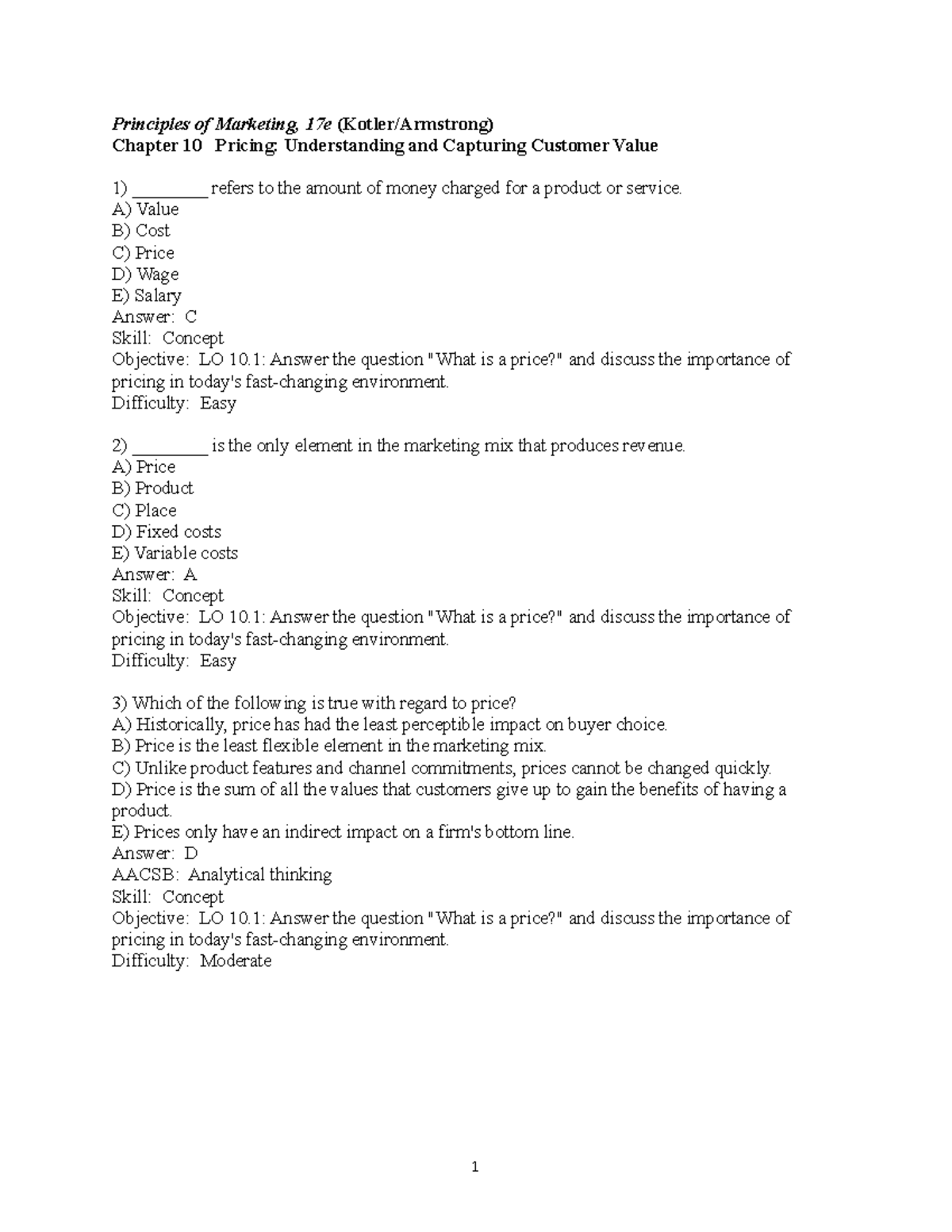Principles Of Marketing Exam Questions And Answers Pdf Sapjegifts