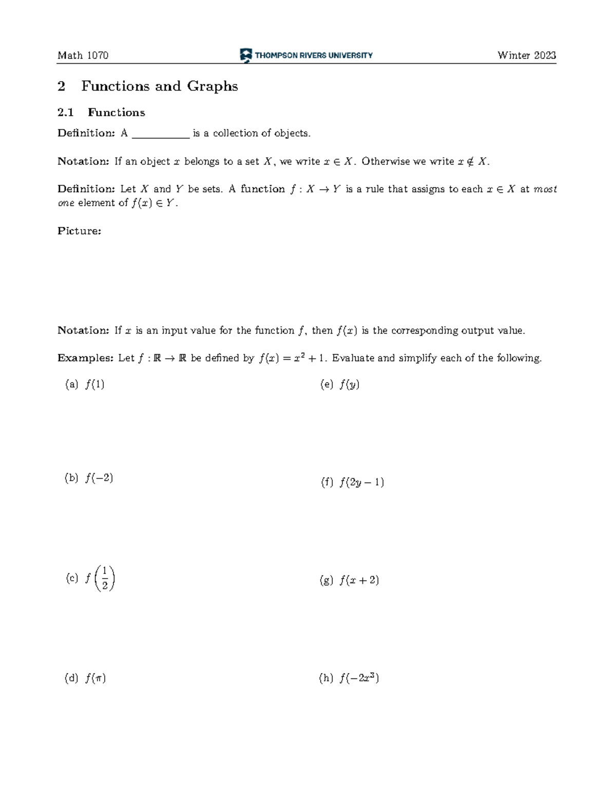 2 1 Functions 2 Functions And Graphs 2 Functions Definition A Is A