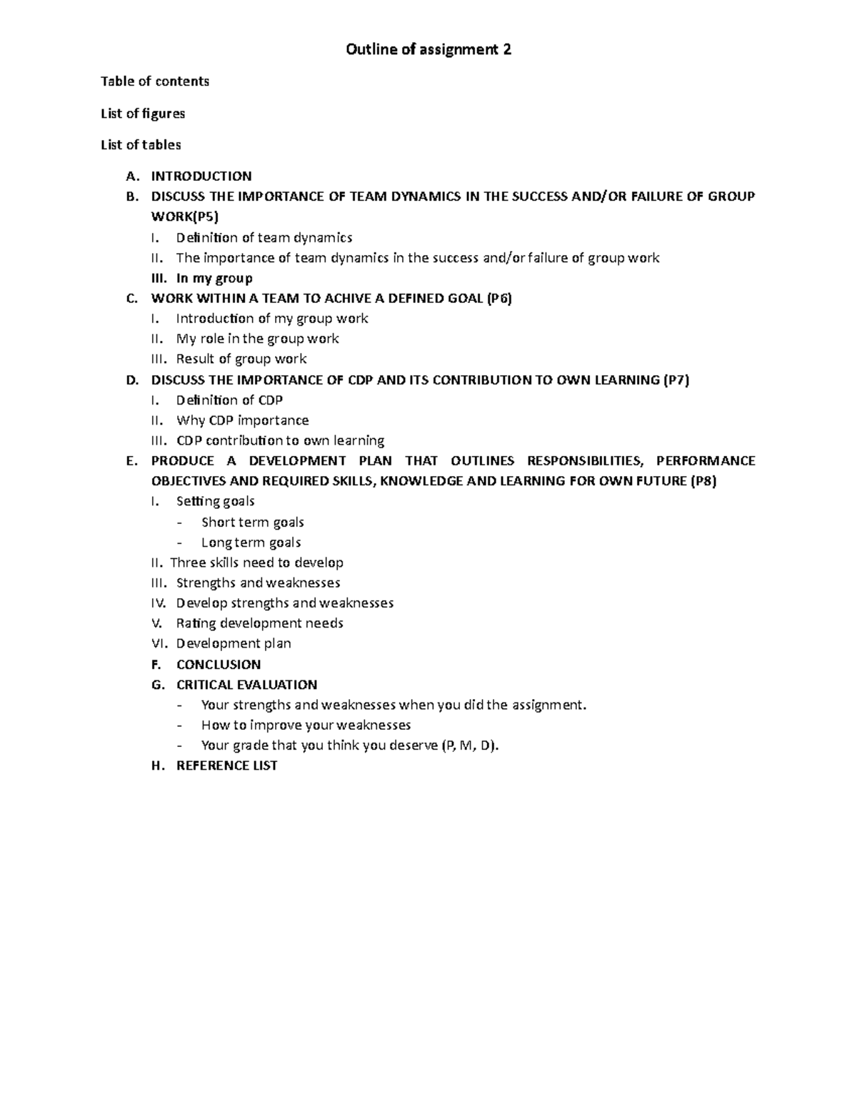 Outline of assignment 2 Professional Practice - Outline of assignment 2 ...
