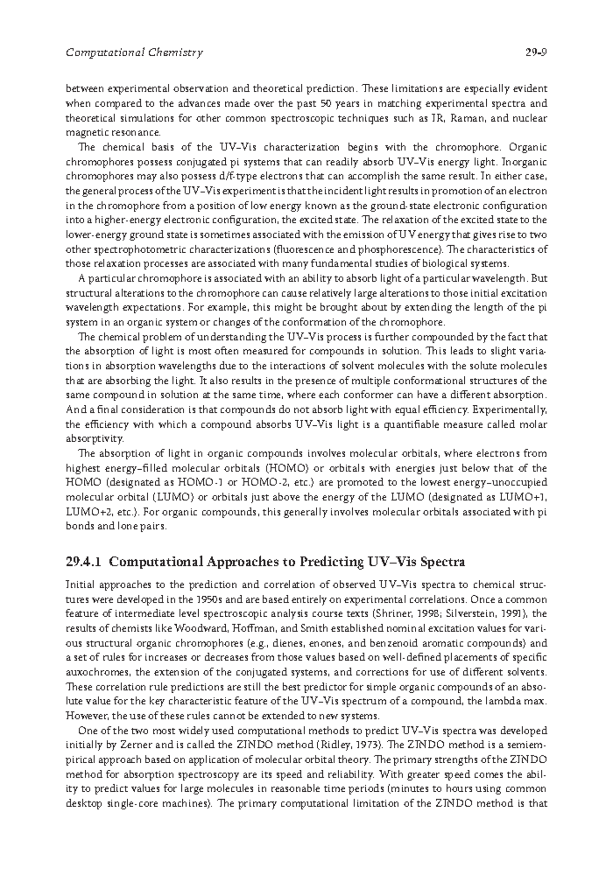 Computing handbook cse (37) - Computational Chemistry 29- 9 between experimental observation and ...