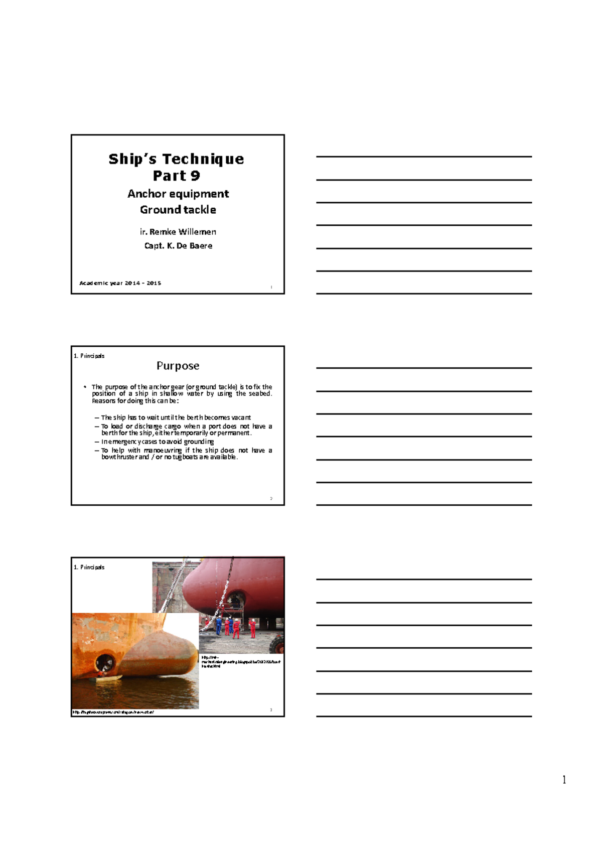 9 - Anchor equipment - edeel cursus, hier nog nen uitleg geven is wel ...