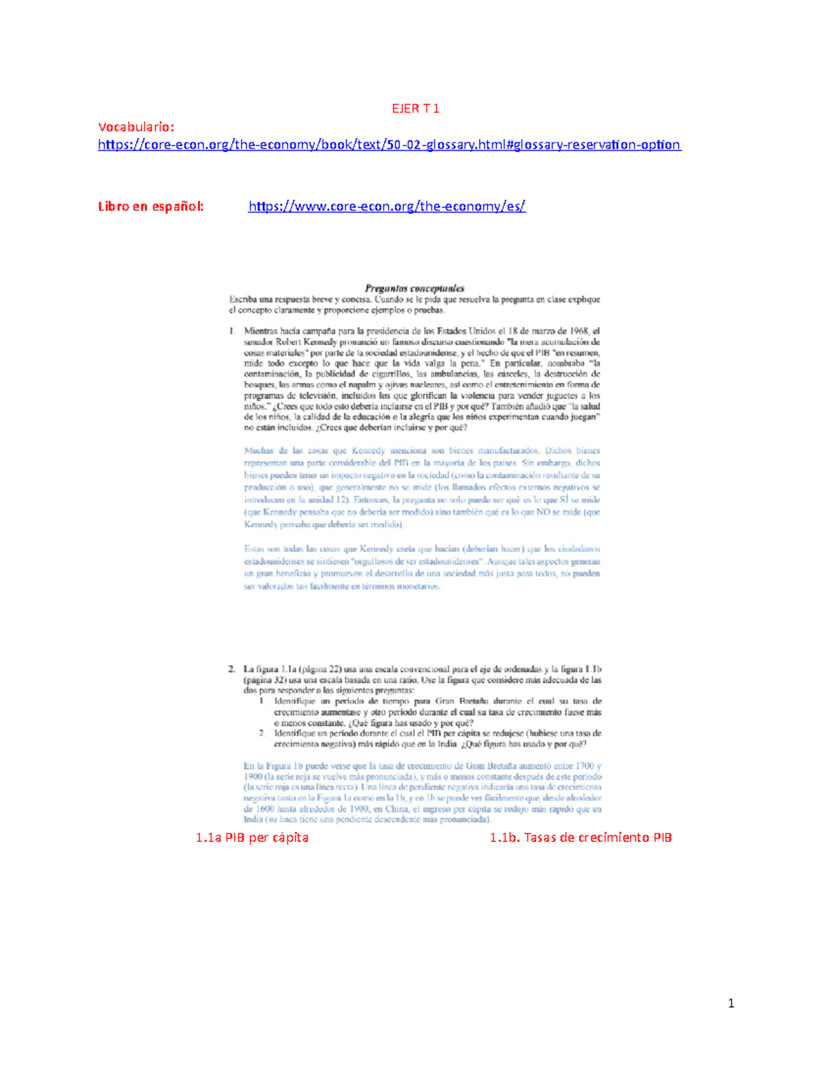 EJER T 1 (unit 1 y 2) (1) (1) (1) (1) - EJER T 1 Vocabulario: - Studocu