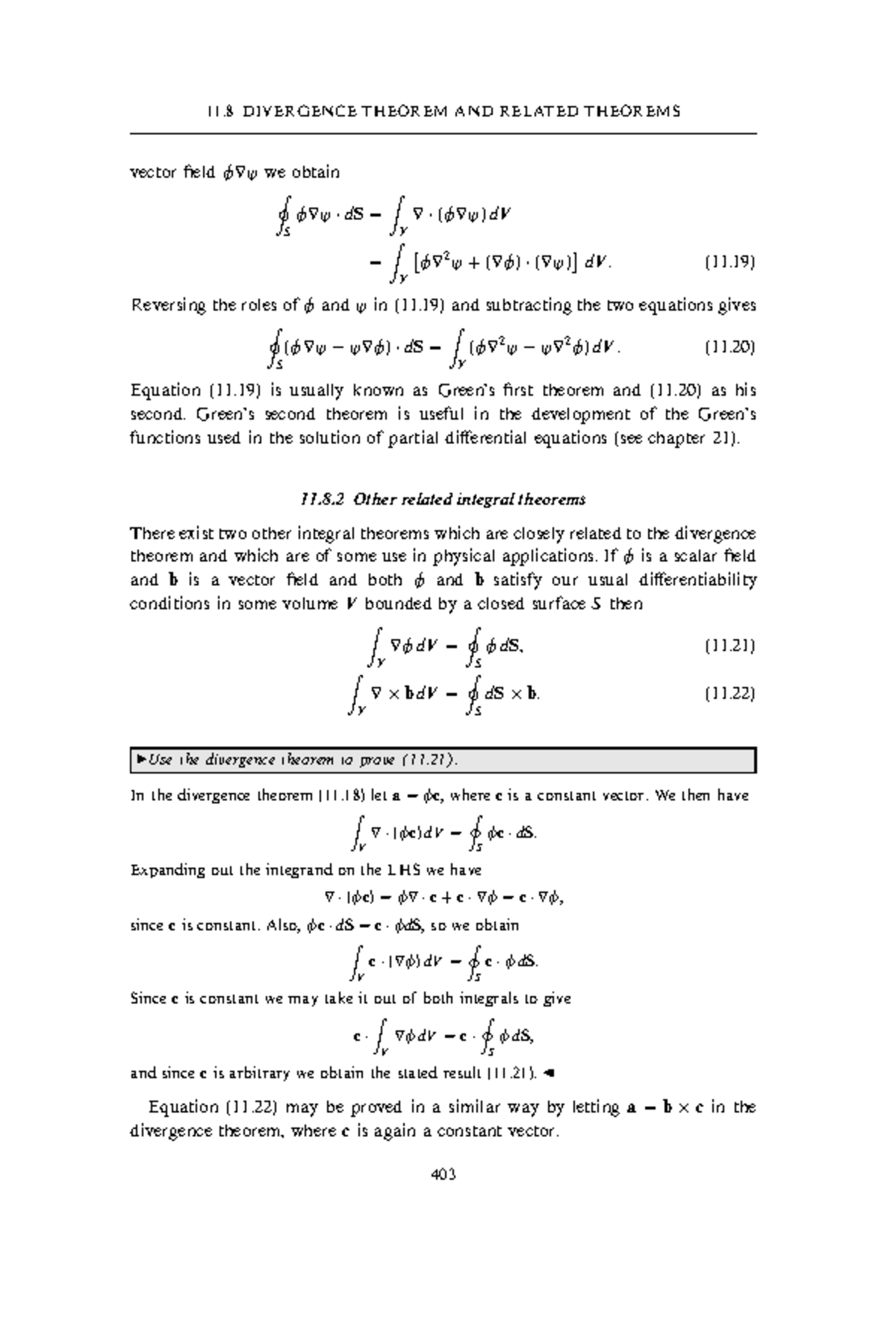 Physics Engineering (34) - 11 DIVERGENCE THEOREM AND RELATED THEOREMS ...