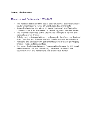 Religion- Stuart Britain Timeline - Stuart Britain Timeline Religion ...