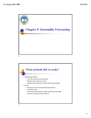 Chapter 2-Data for forecasting - Chapter 2: Data for Economic ...
