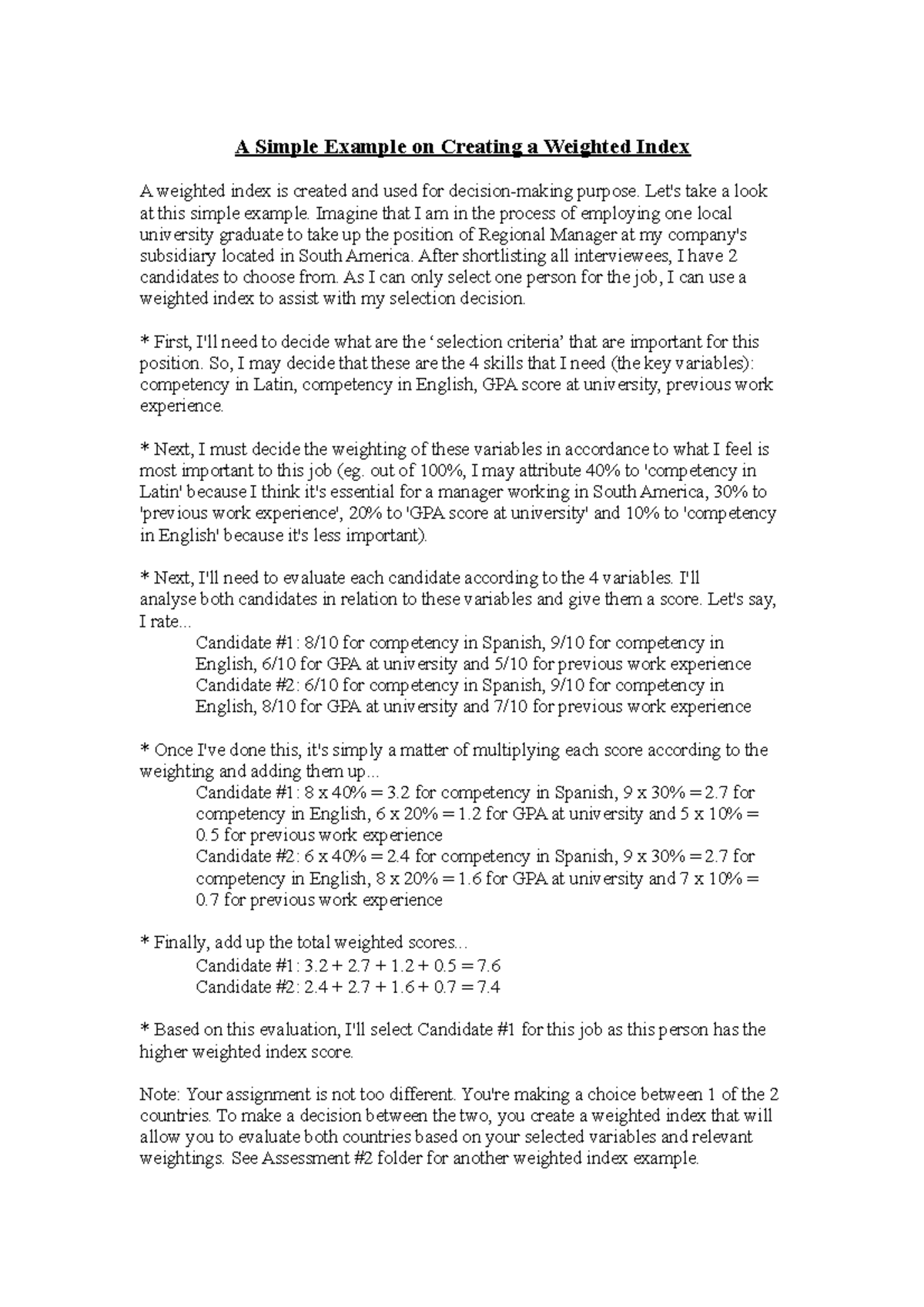 A Simple Example - Let's take a look at this simple example. Imagine ...