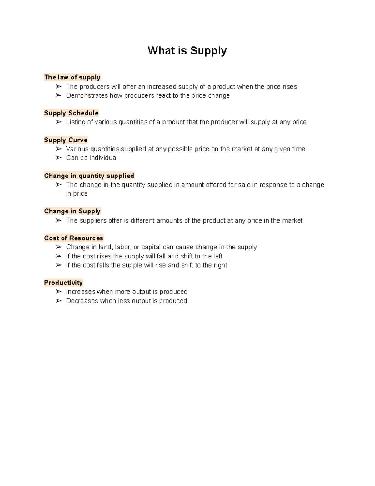 What is Supply - What is Supply The law of supply The producers will ...