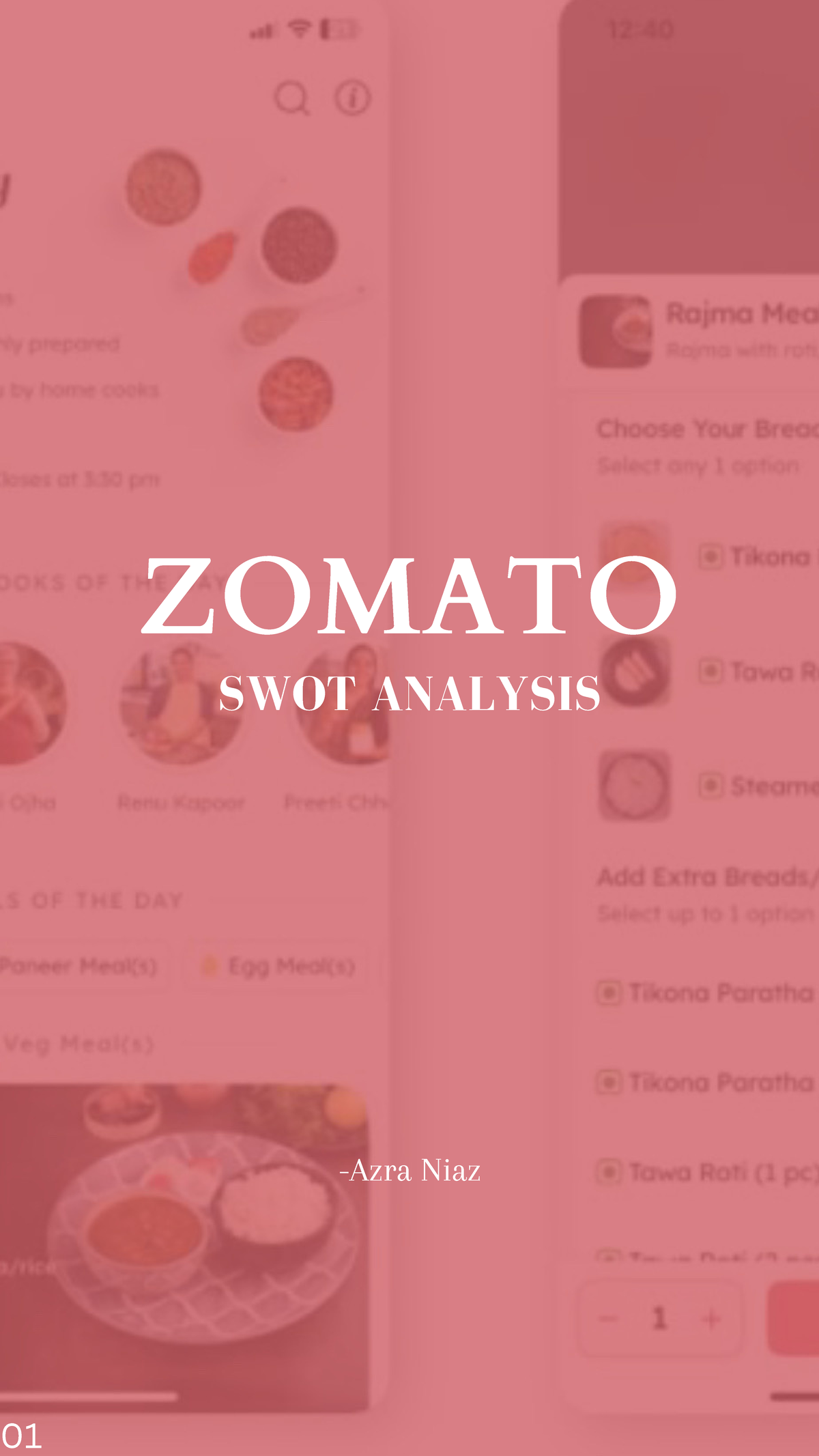 Zomato pdf - okay - ZOMATO SWOT ANALYSIS -Azra Niaz Department of Commerce Certificate ...