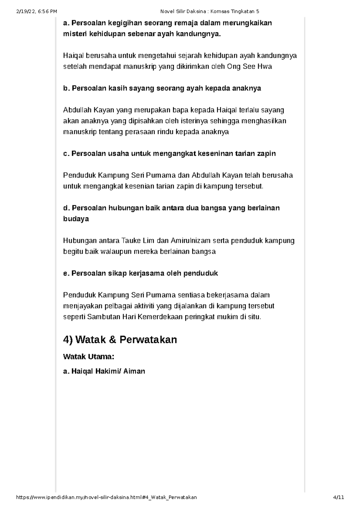 Watak perwatakan silir daksina - 2/19/22, 6:56 PM Novel Silir Daksina ...