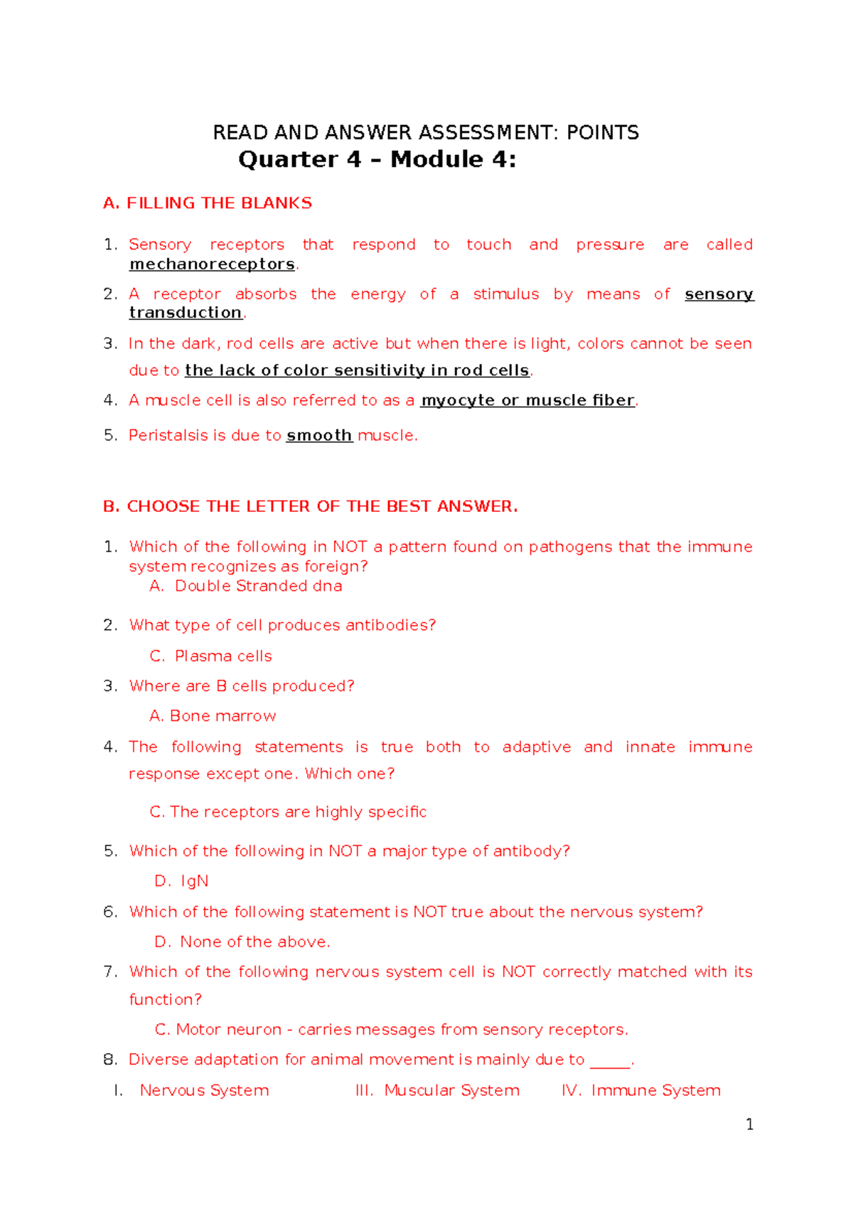 WK - 4 - ans - ㅤㅤㅤㅤ - READ AND ANSWER ASSESSMENT: POINTS Quarter 4 ...
