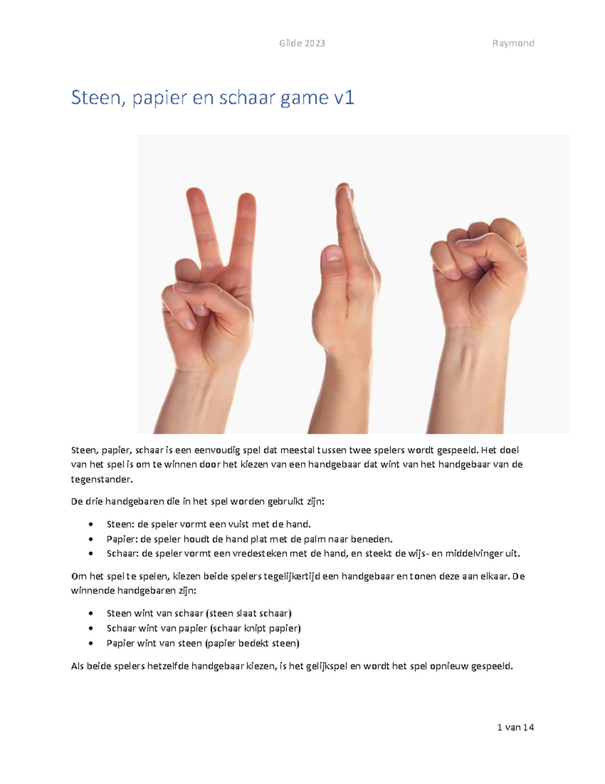 Steen papier schaar V1 - Steen, papier en schaar game v Steen, papier ...