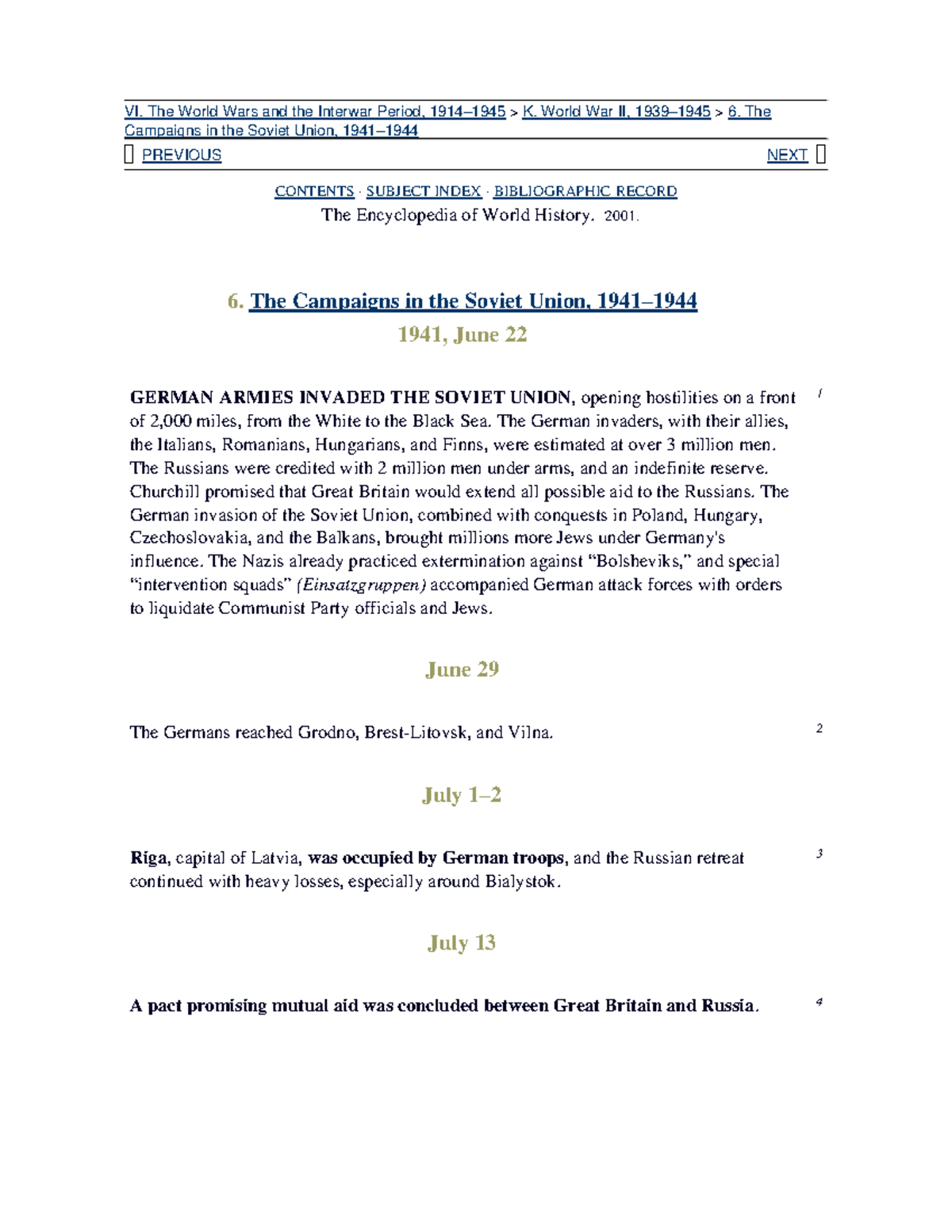 The Encyclopedia of World History The Encyclopedia of World History ...