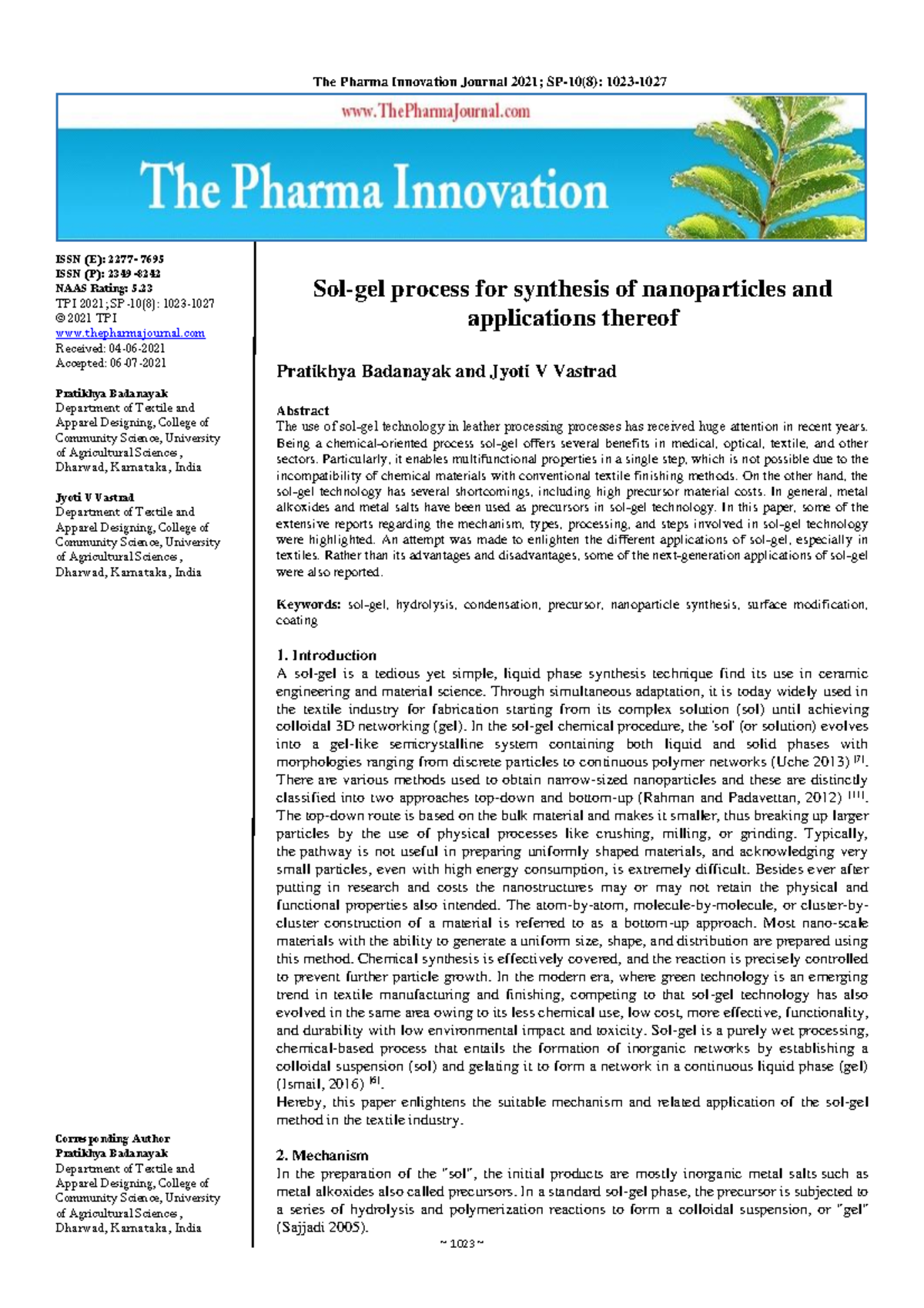 Applied physics - The Pharma Innovation Journal 2021 ; SP- 10 ( 8 ...