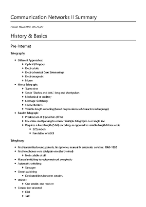 02 naming and addressing tasks - Communication Networks 2 Exercise 2 ...