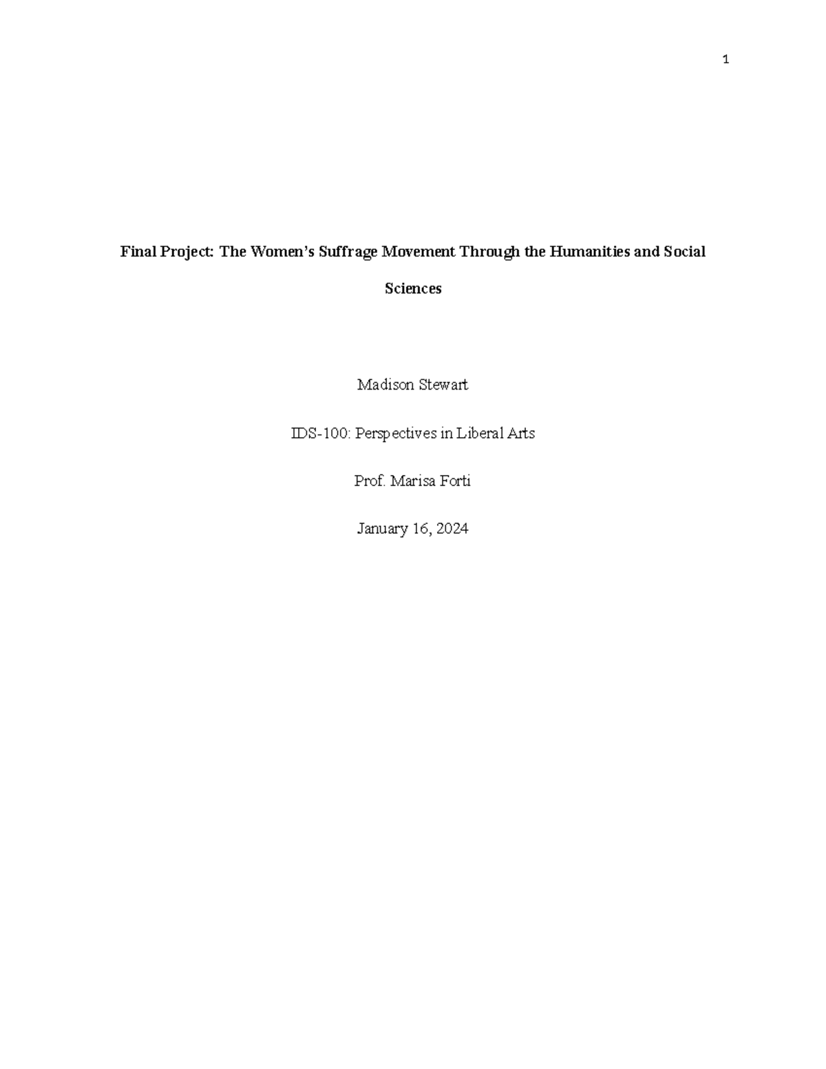 IDS100 Final Project - Final Project: The Women’s Suffrage Movement ...