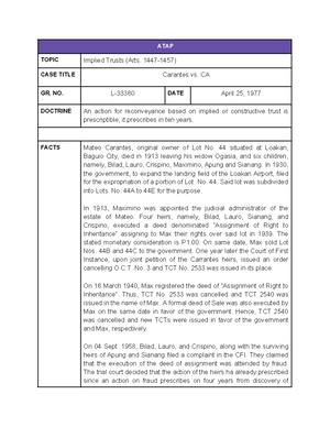 Manotoc case - G. No. 130974 August 16, 2006 MA. IMELDA M. MANOTOC vs ...
