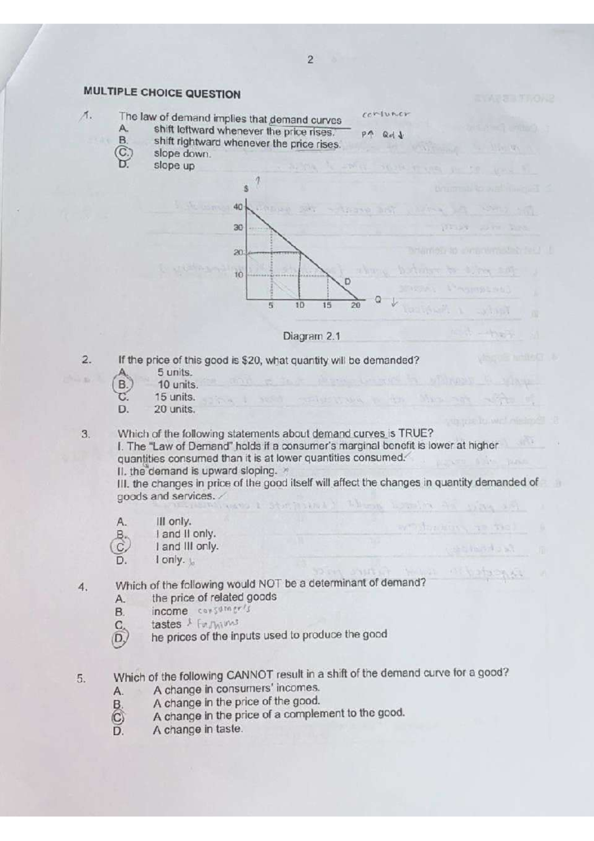 Chapter 2&3 ECO Exercises - fundamentals of economics - Studocu
