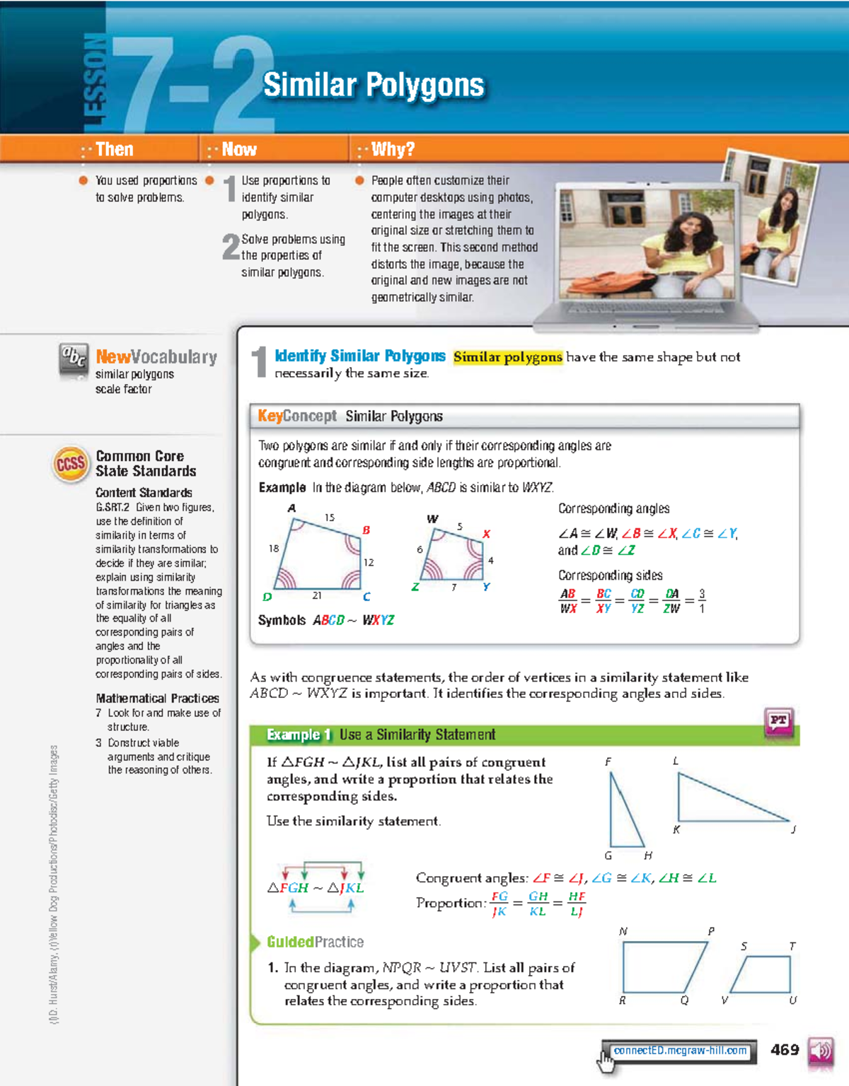 Ch7 - connectED.mcgraw-hill 469 Similar PolygonsSimilar Polygons 1 ...