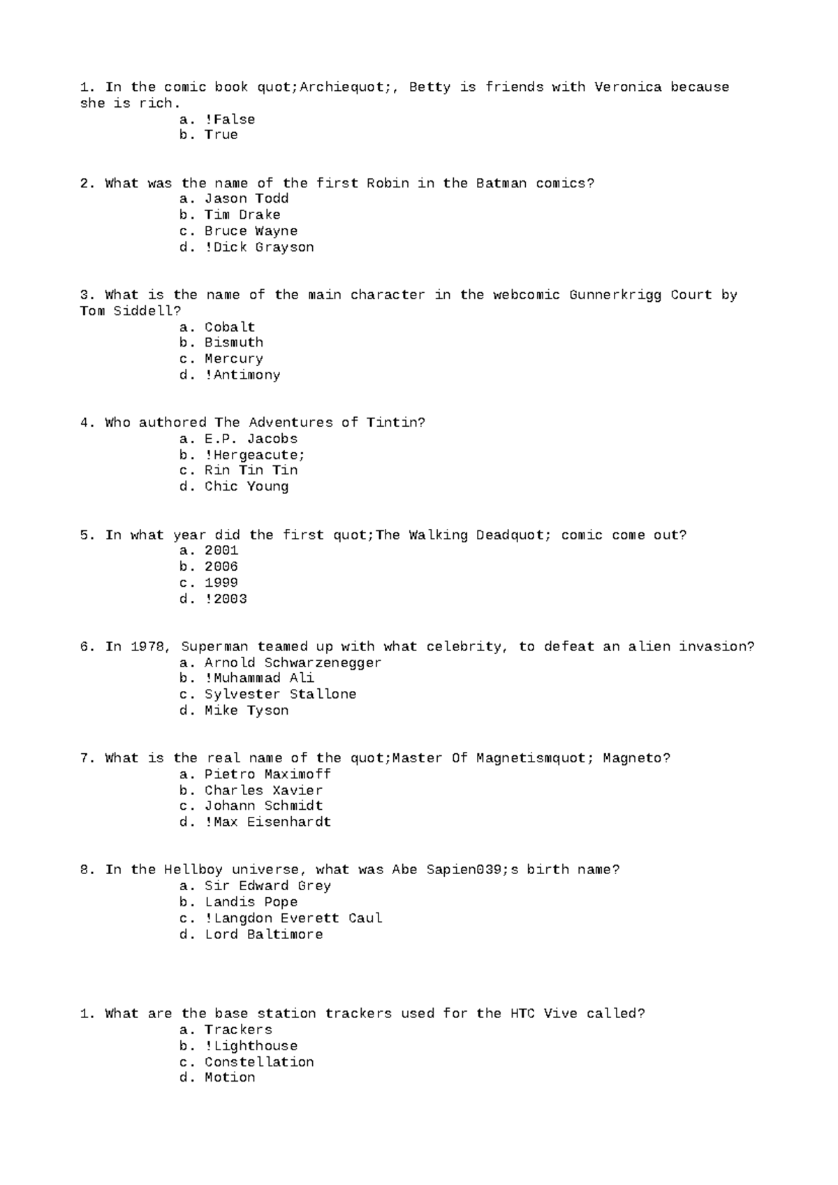 CS158 Software Engineering Project Fall 2019 1 - In the comic book quot ...