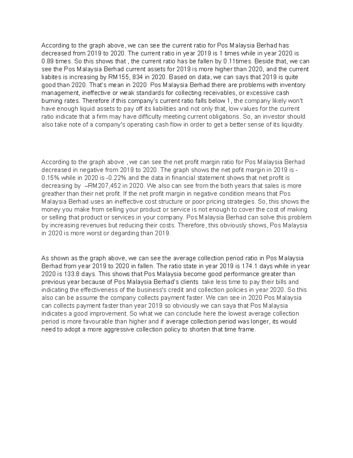 Redo fin interpret analysis - According to the graph above, we can see ...