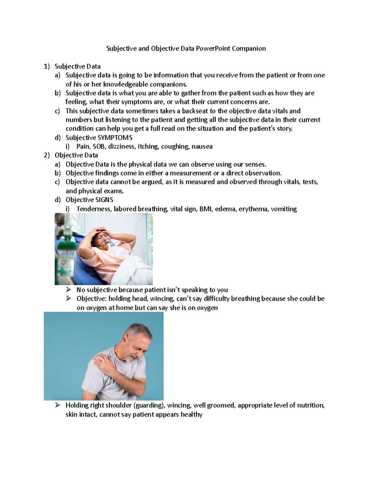 Subjective vs objective - Subjective and Objective Data PowerPoint ...